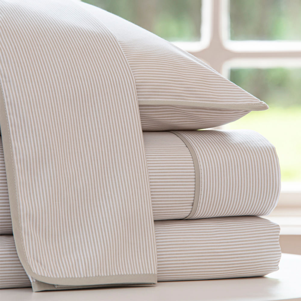 Jogo de Lençol Stripes - Scavone Casa